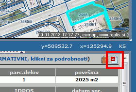 Vpogled v lastništvo parcel - PISO - Prostorski informacijski sistem občin