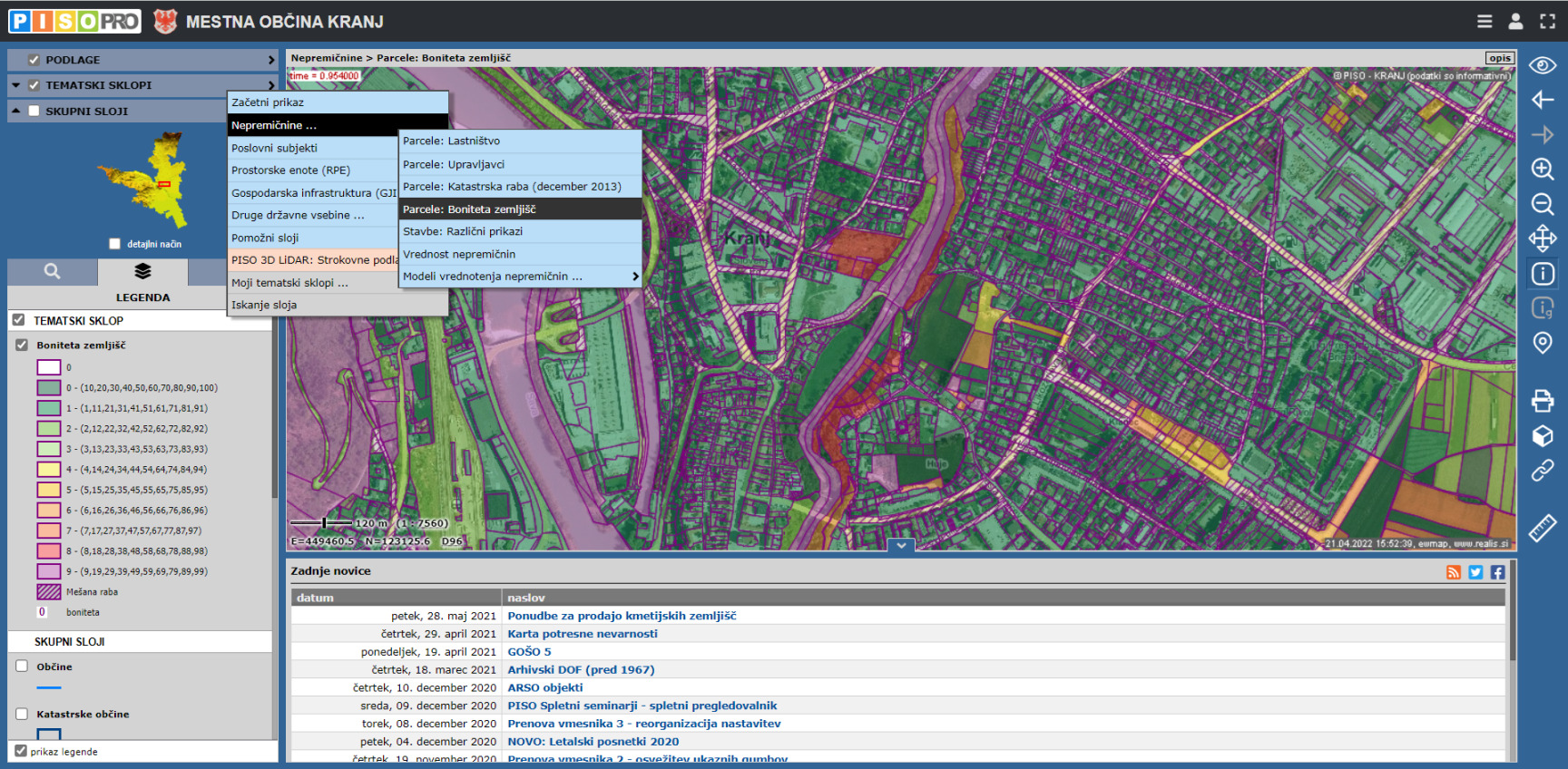 PISO PRO - PISO - Prostorski informacijski sistem občin
